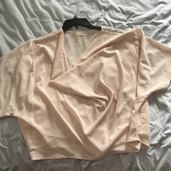 she & sho | Tops | Soft Pink Blouse Light And Flowy Large | Poshmark